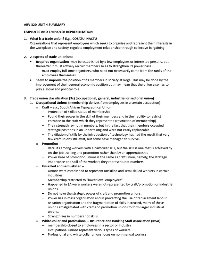 Abv 320 Unit 4 Summary | PDF