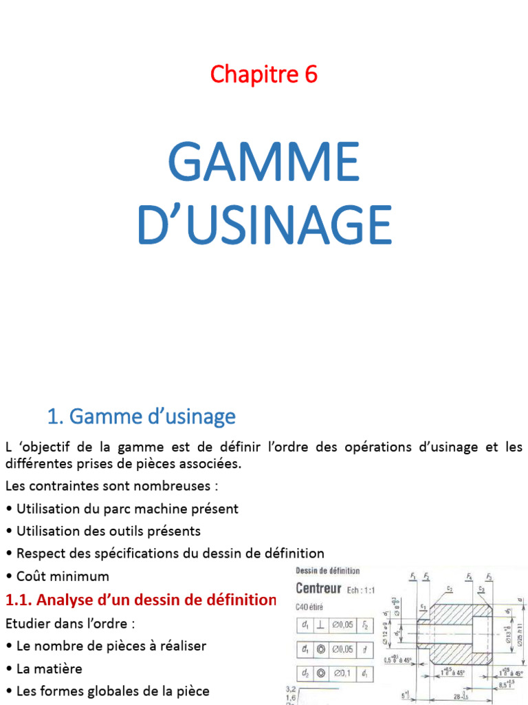 Gamme D'usinage | PDF