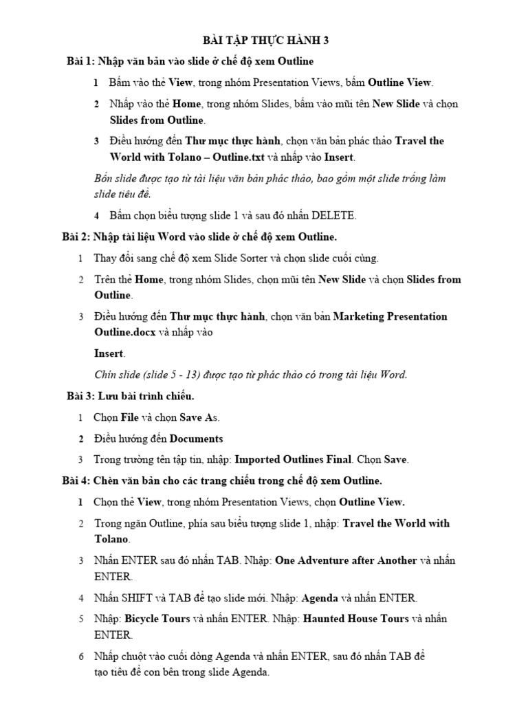 Tin 10 - BTTH3 | PDF