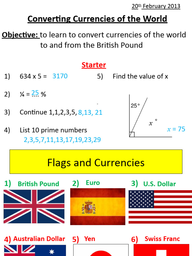 Converting Currencies of The World | PDF