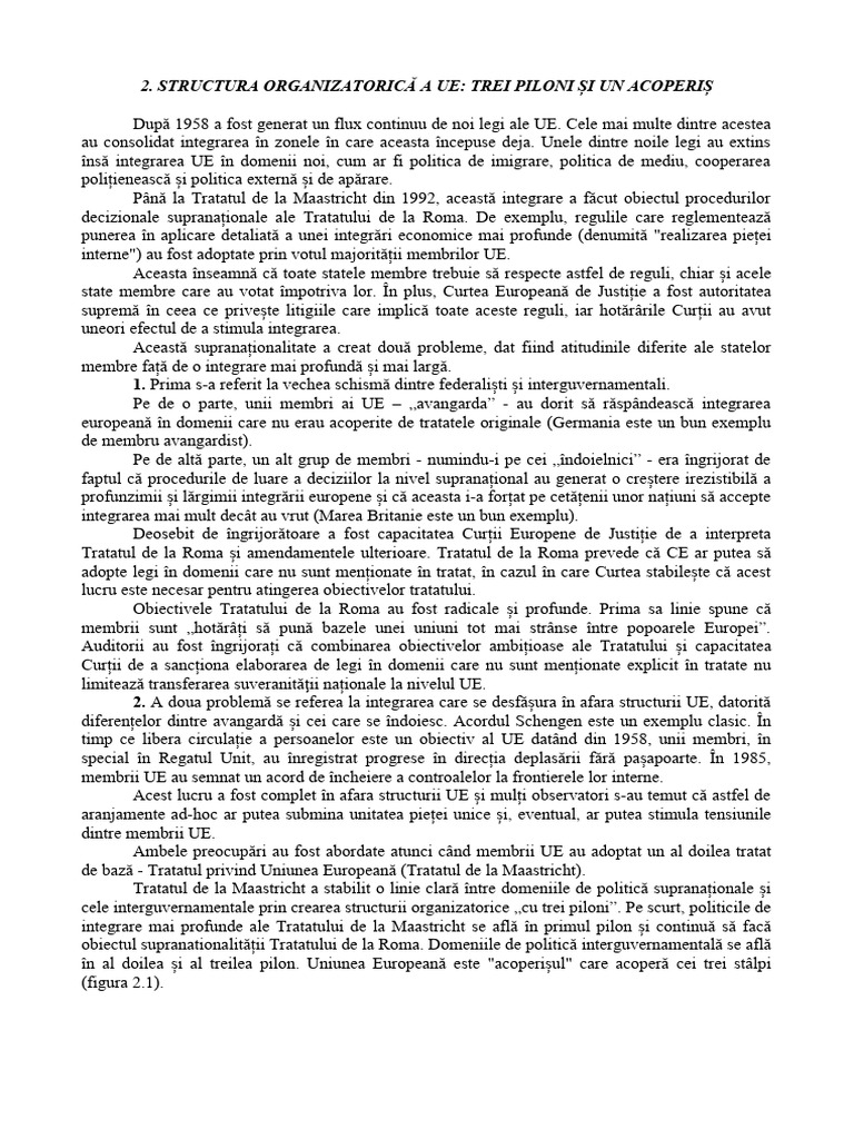 2 Structura Organizatorica A UE | PDF