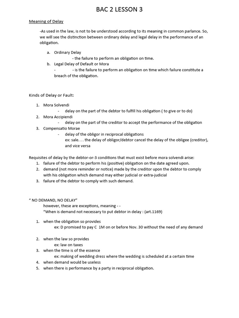 Bac 2 Lesson 3 | PDF