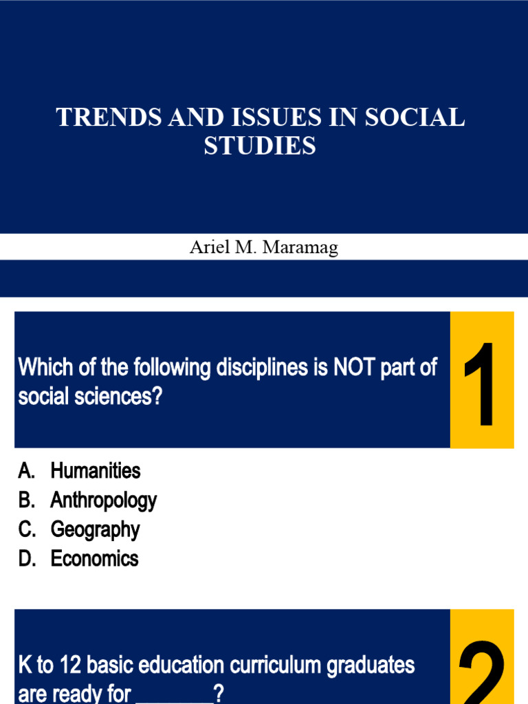 Trends and Issues Reviewer | PDF | Social Sciences | Science