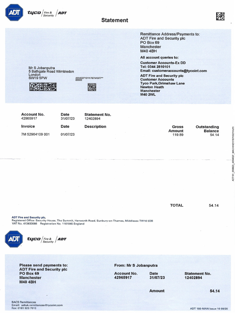 ADT 5 Bathgate Road | PDF