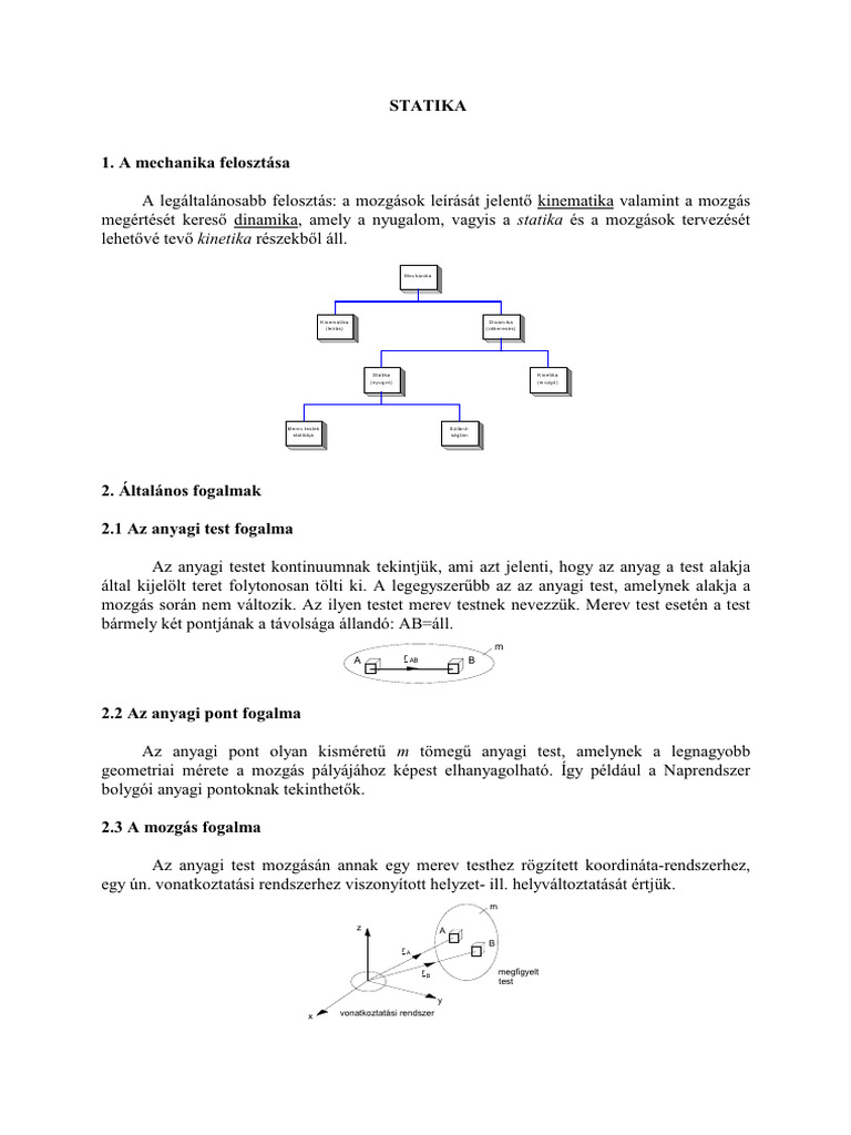 Statika Jegyzet | PDF