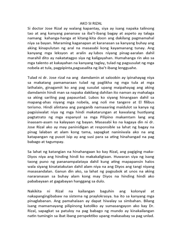 Ako Si Rizal | PDF