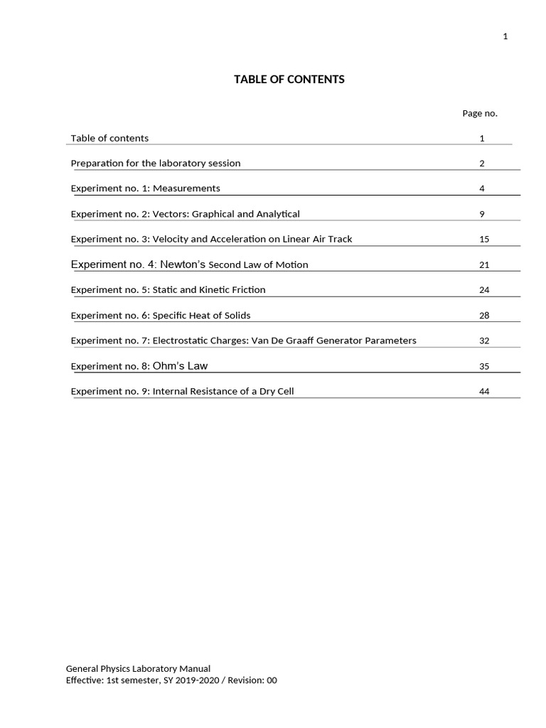 Physgen Lab Experiment No.2 | PDF