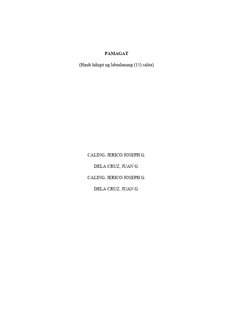 Halimbawa Artikulo | PDF