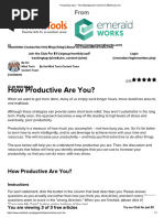 Employee Productivity Report Template in Excel | PDF