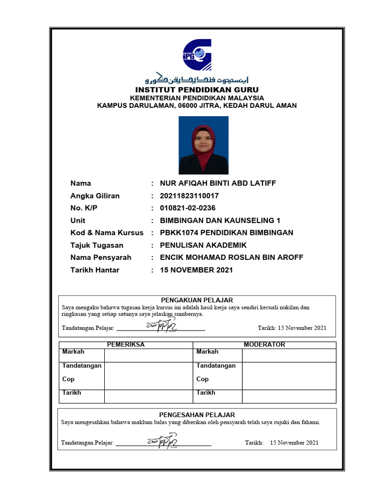 Contoh - Kerja - Kursus Pai | PDF