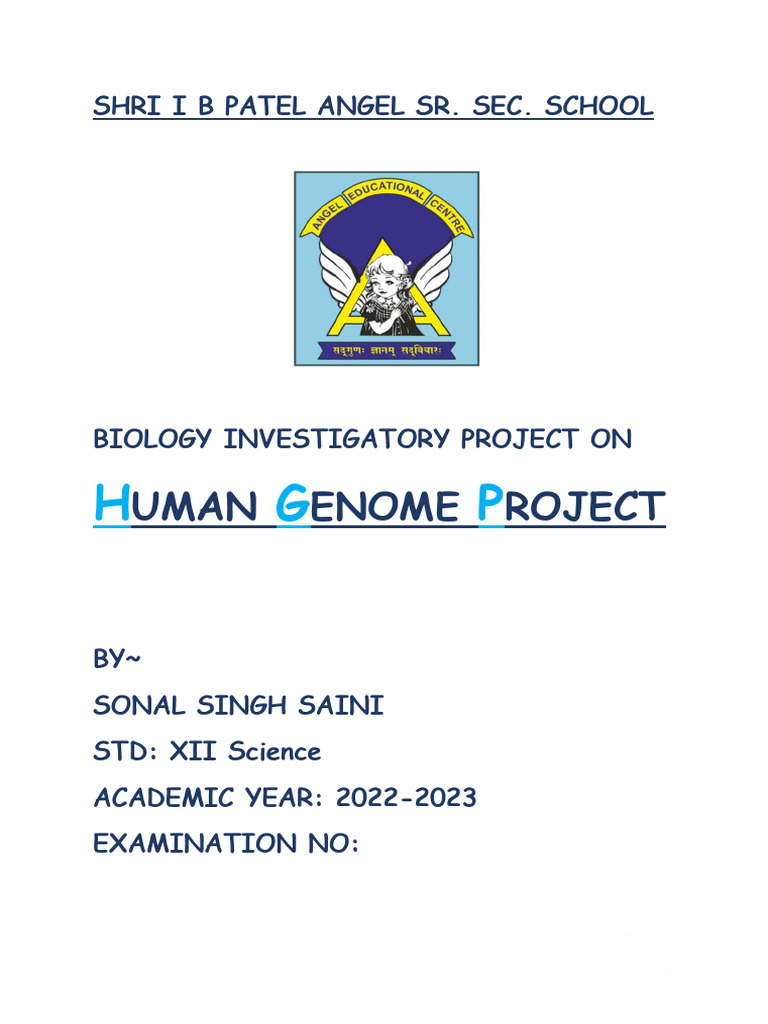 Uman Enome Roject: Shri I B Patel Angel Sr. Sec. School | PDF