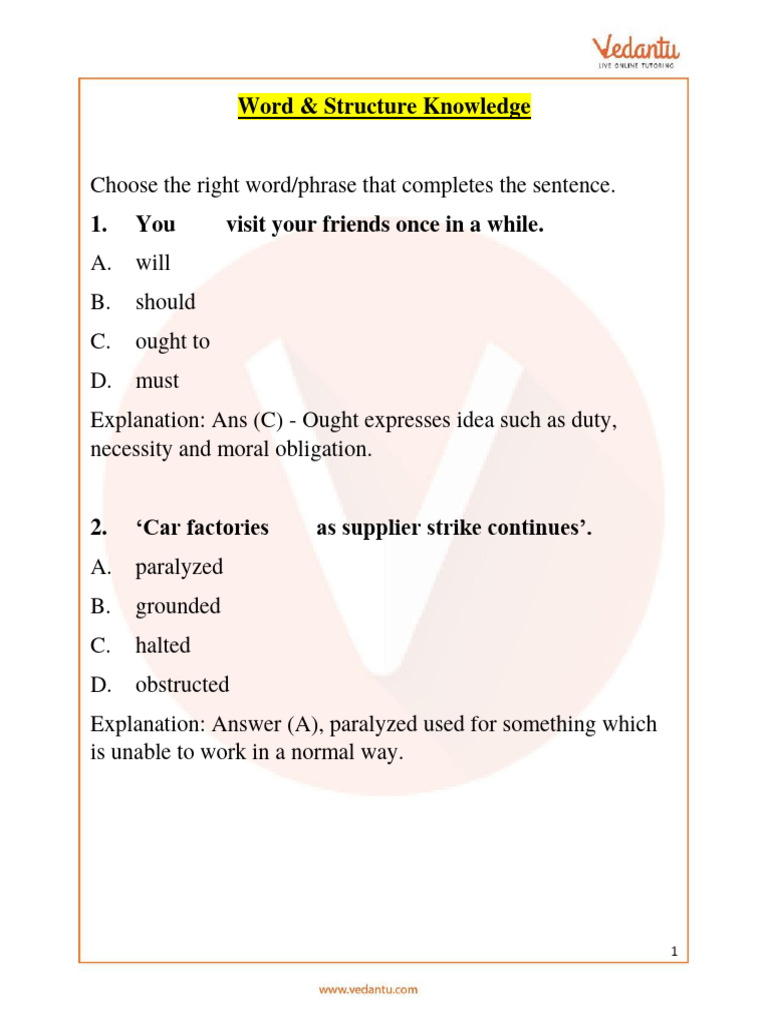 SOF IEO Sample Paper For Class 9 With Solutions (2023-24) - Free PDF ...