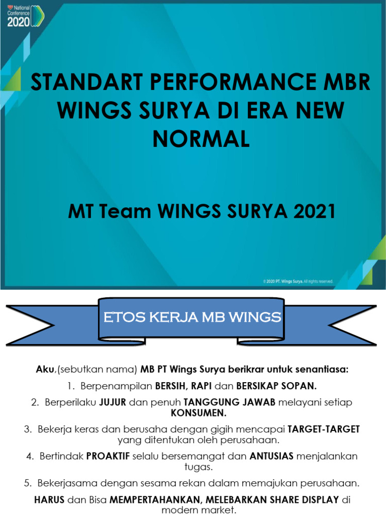 Standart Performance MBR Wings Surya New Normal | PDF