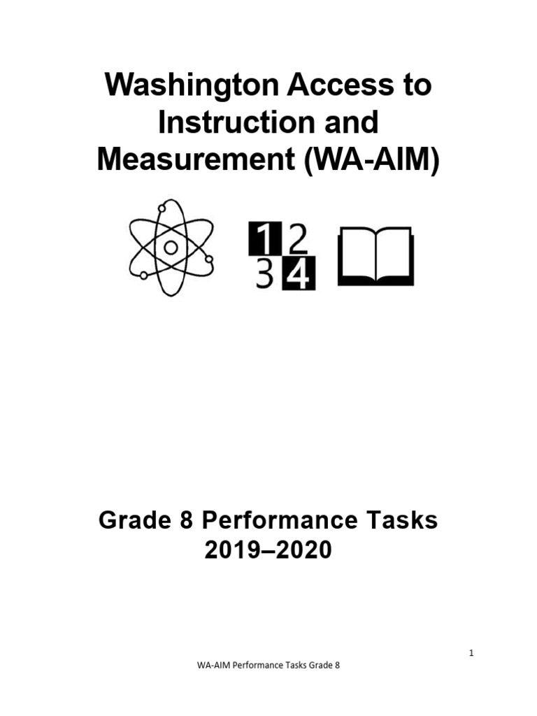 WAAIM Grade 8 Performance Tasks 2019-2020 | PDF | Multiple Choice | Information