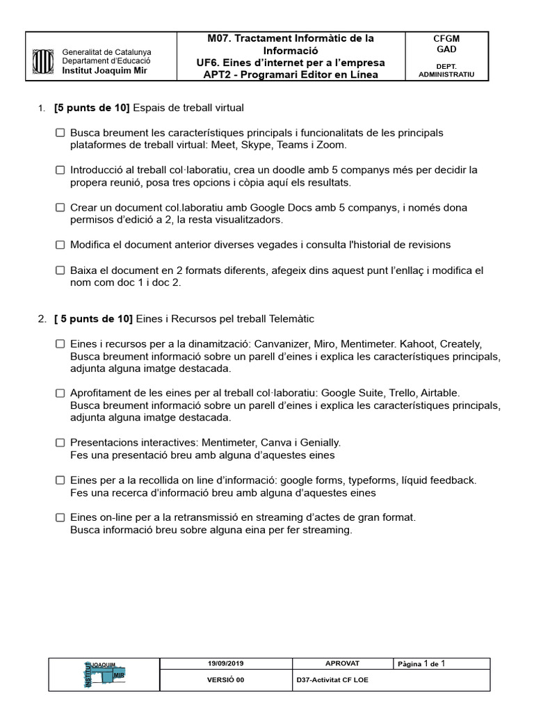 Activitat PT2 M07 UF6 | PDF