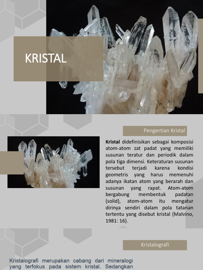 Panduan Sistem Kristalografi | PDF | Sains & Matematika