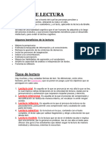 Tipos y Definición de Lectura Oral | PDF