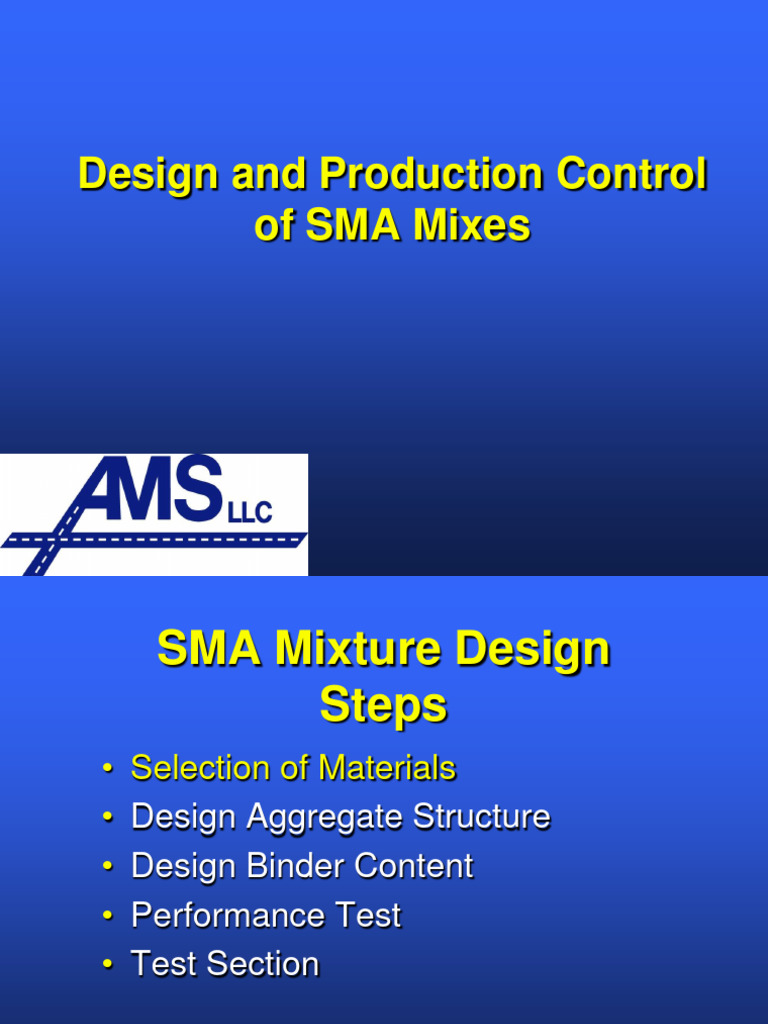 Design and Production Control of SMA Mixes | PDF | Computers
