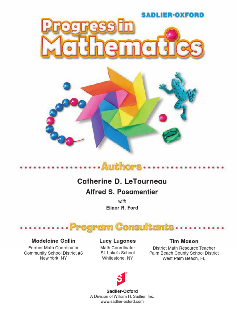 Progress in Mathematics Grade 2А | PDF