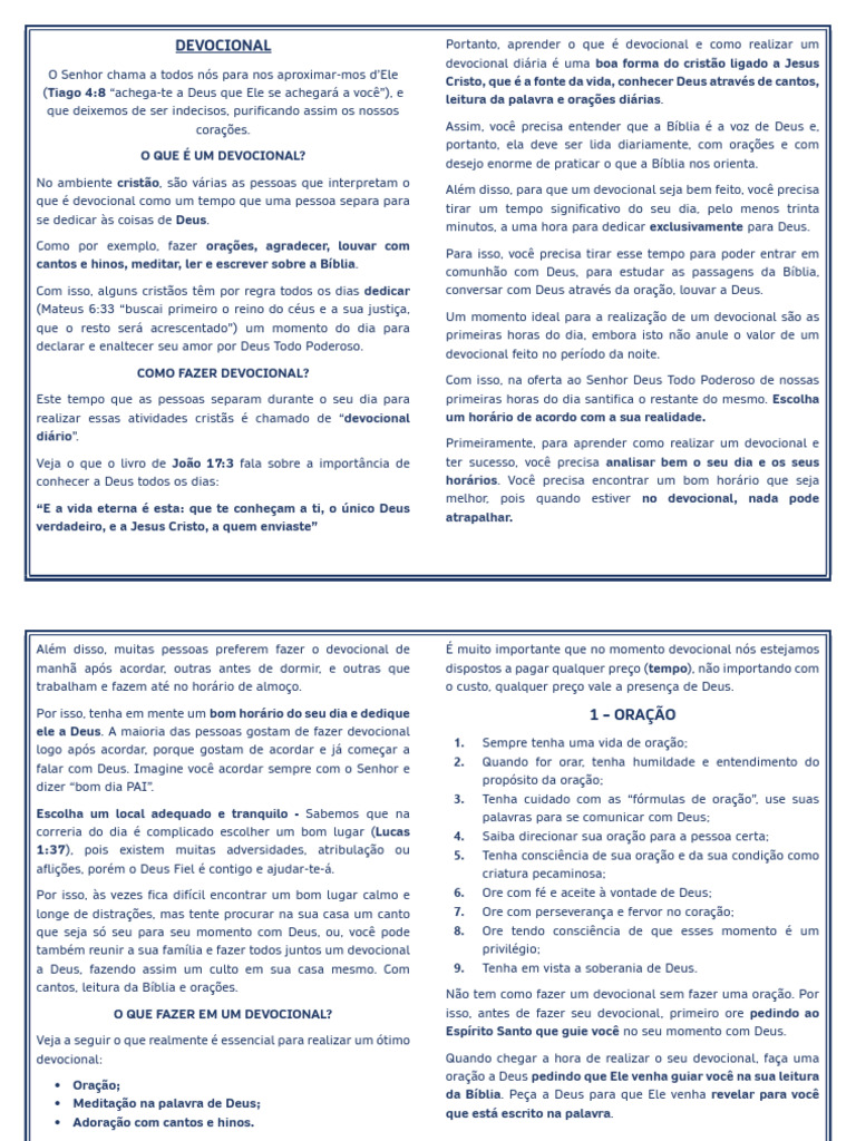 Devocional 1 | PDF