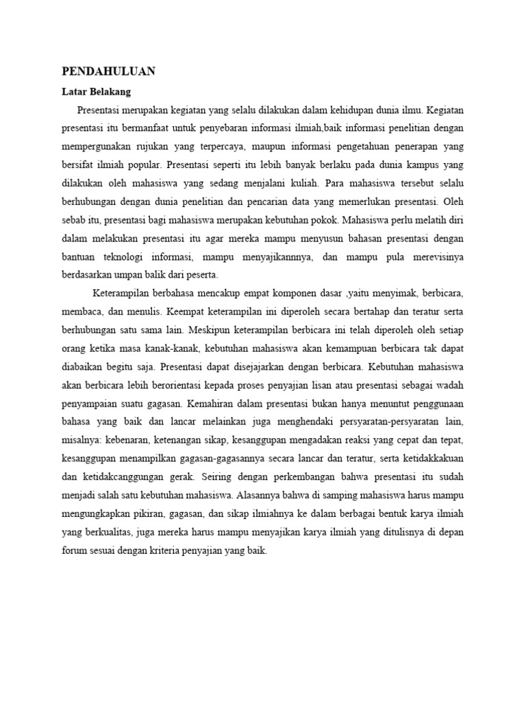 Makalah Sistematika Penulisa Kti | PDF