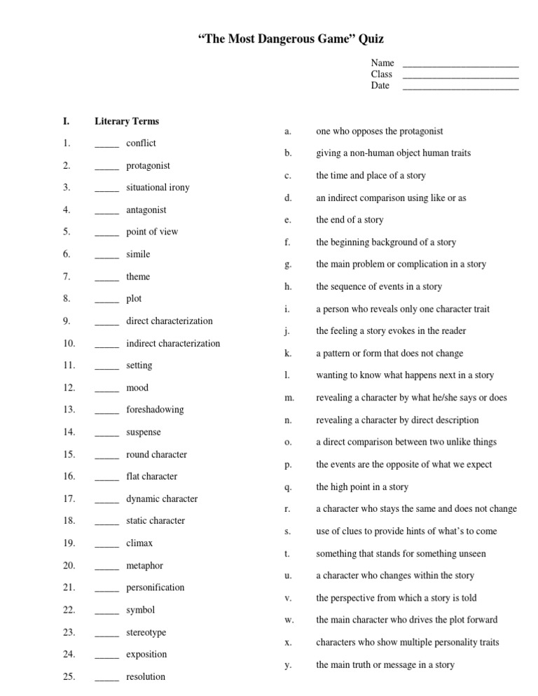 The Most Dangerous Game Matching | PDF