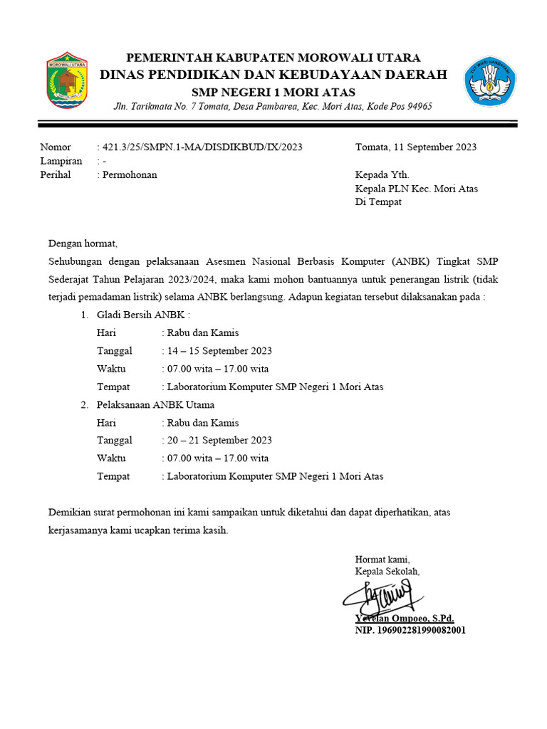 Surat Ke PLN | PDF