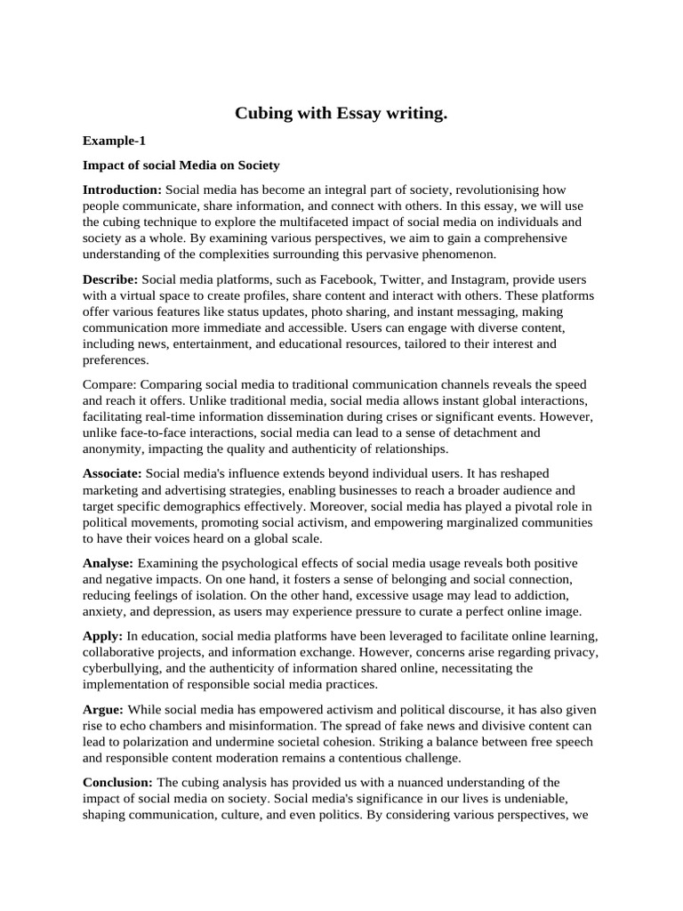 Cubing Examples | PDF