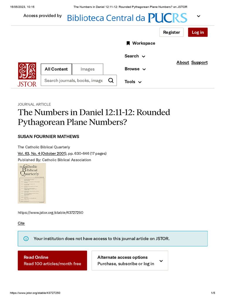 MATHEWS - The Numbers in Daniel 12 - 11-12 - Rounded Pythagorean Plane ...