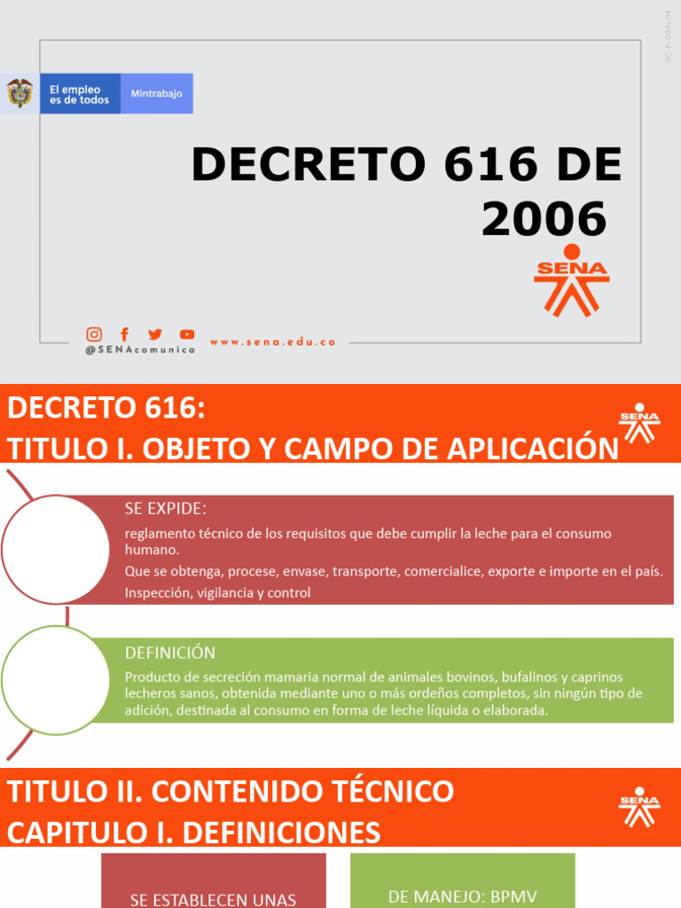 Decreto 616 Exposicion | PDF