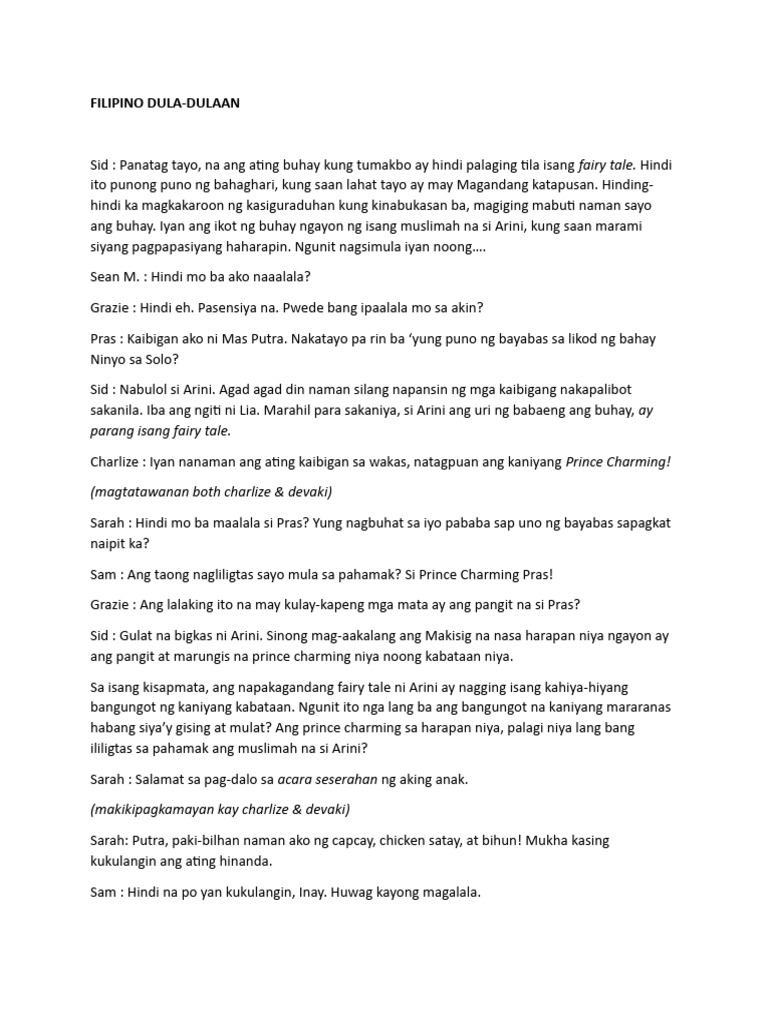 FILIPINO Draft | PDF