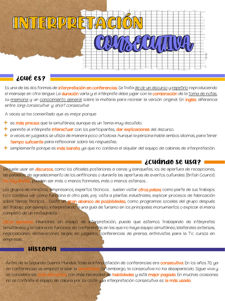 Interpretación Consecutiva I y II - 220607 - 120308 | PDF