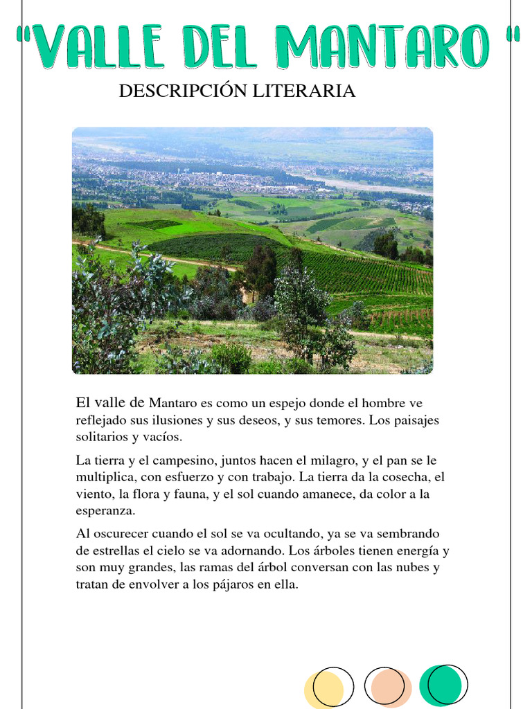 Valle del mantaro | PDF