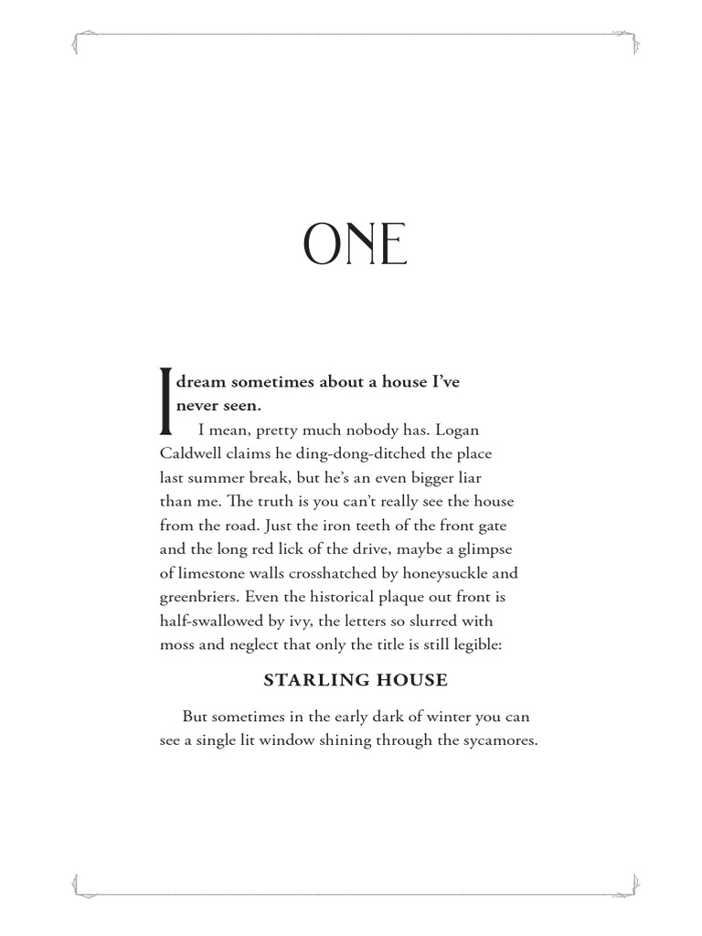 Starling House Chapter 1 | PDF