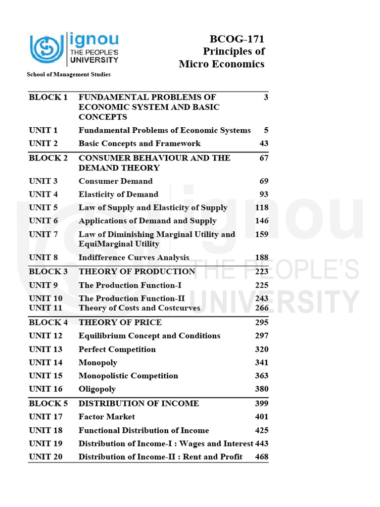 Bcog-171 e | PDF | Economic System | Labour Economics Bcog-171 e | PDF | Economic System | Labour Economics