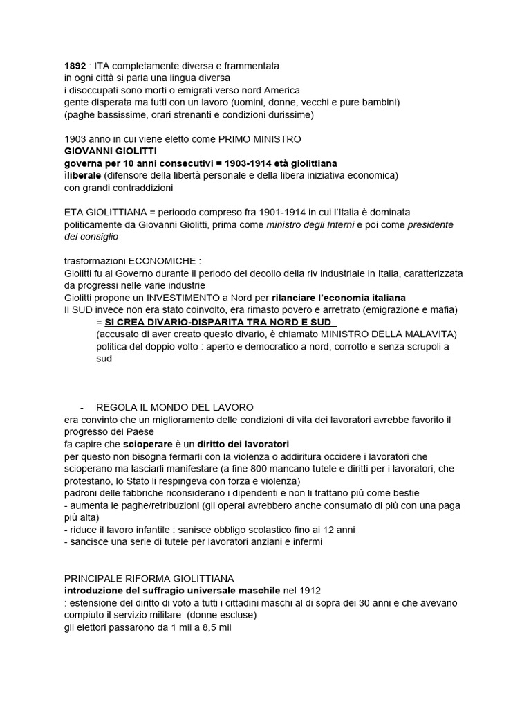 Giovanni Giolitti | PDF