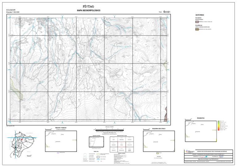 Geomorfologia Mapa Pintag | PDF