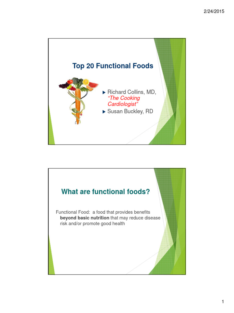 Top-20-Functional-Foods-ppt-for-web | PDF | Whole Grain | Omega 3 Fatty ...