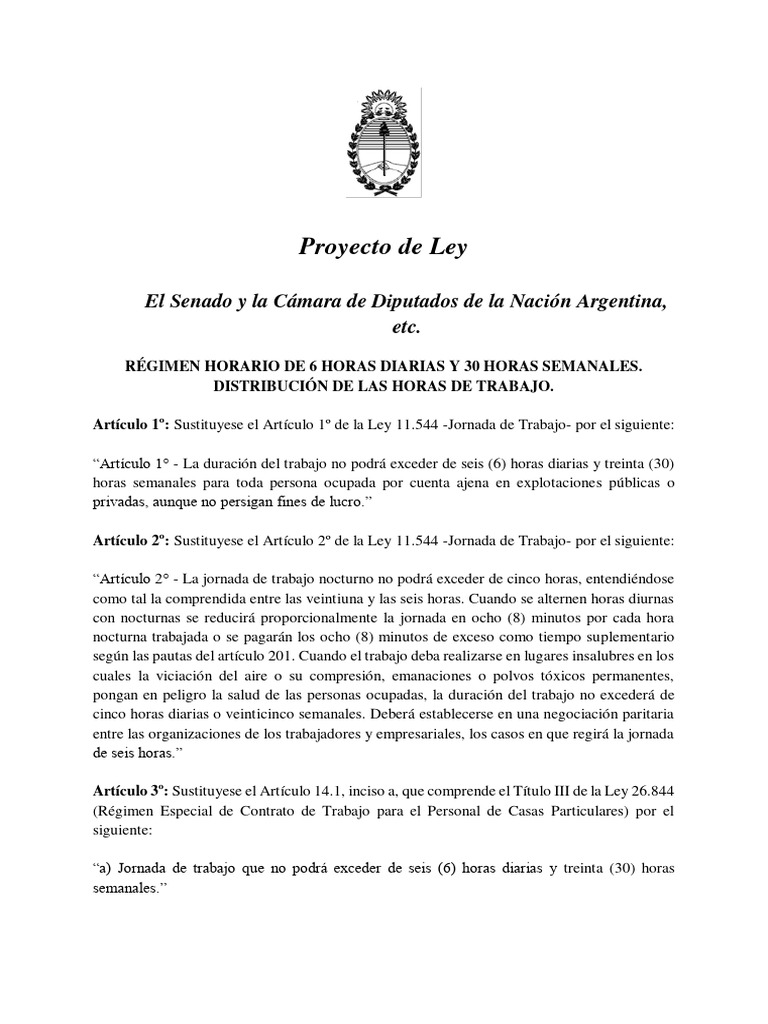Proyecto Del Diputado Del Frente De Izquierda Por La Provincia De