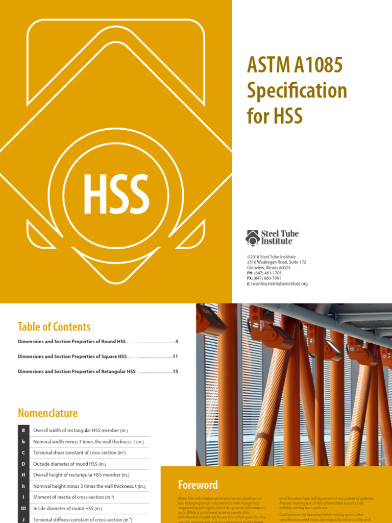 HSS1801 A1085 Specification Brochure 030918 | PDF