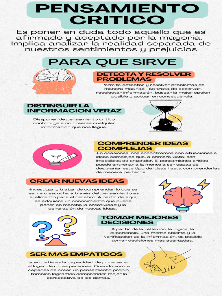 Ventajas Del Pensamiento Crítico Pdf