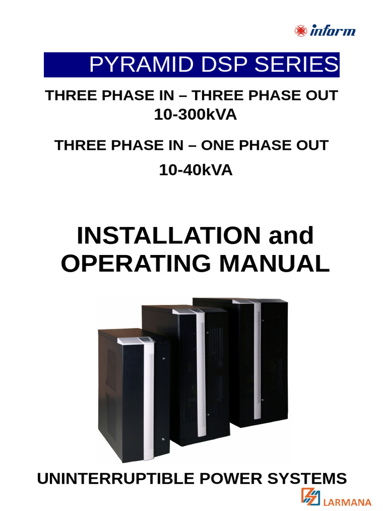 Pyramid DSP Series Ups | PDF | Power Inverter | Power Supply