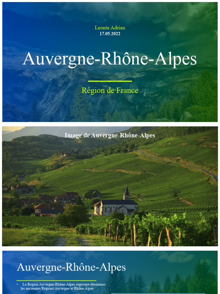Auvergne Rhône Alpes | PDF