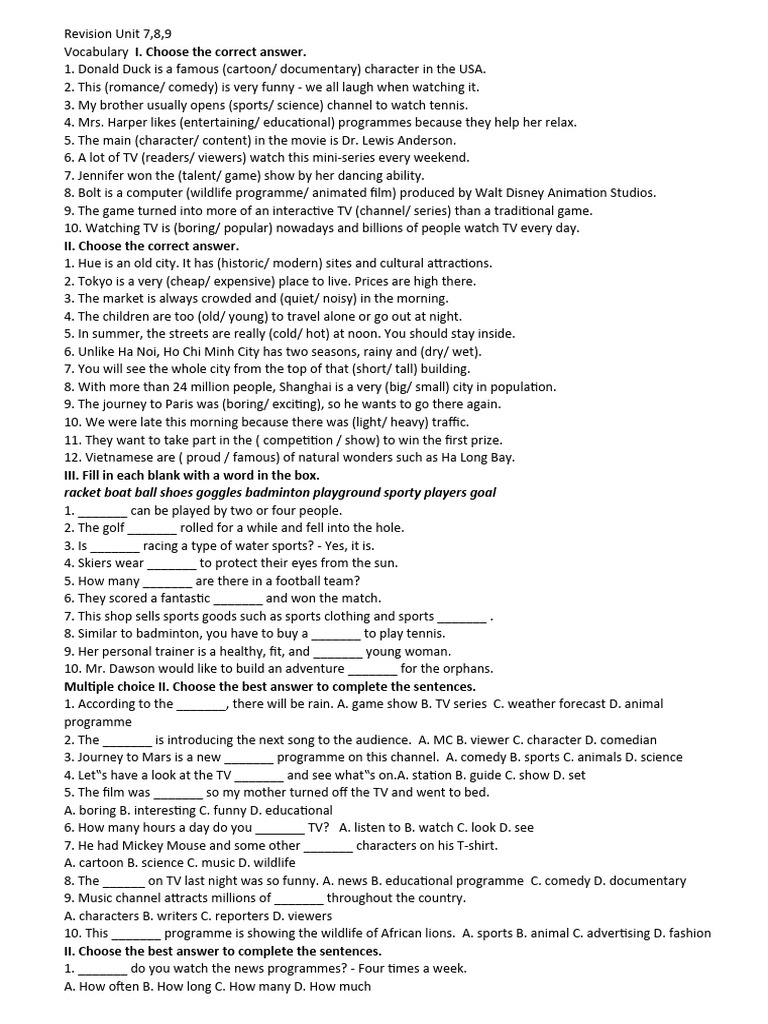 Zootopia Vocabulary and Grammar Review | PDF | Language Arts ...