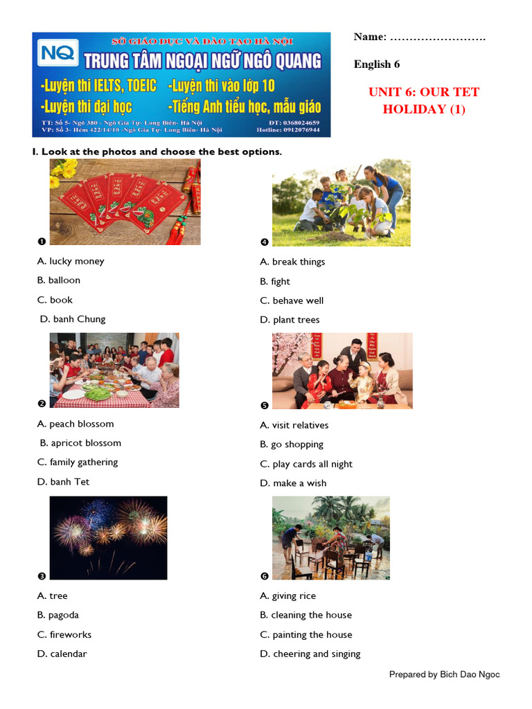 Unit 6 - Our Tet Holiday | PDF | Halloween