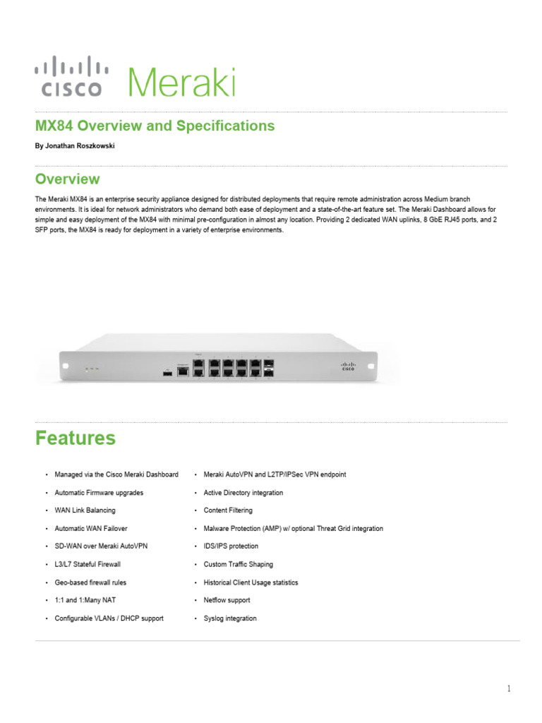 MX84 Overview and Specifications | PDF | Virtual Private Network | Computer Network