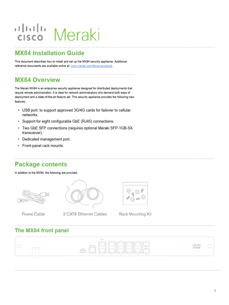 MX84 Installation Guide | PDF | Ip Address | Proxy Server
