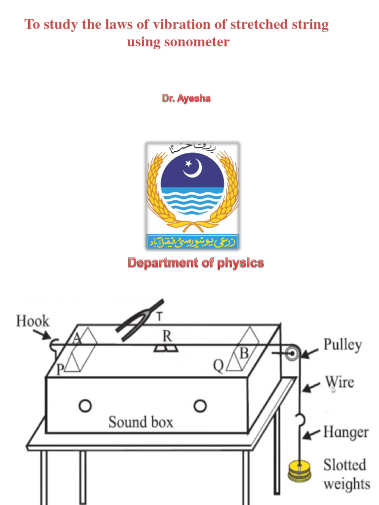 Sonometer Lawa of Vibration | PDF | Waves | Normal Mode