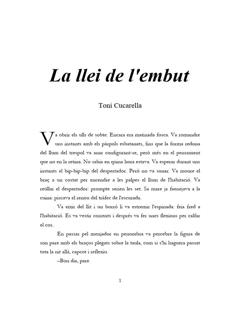 La Llei de L'embut | PDF