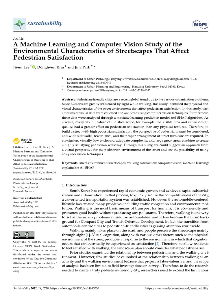 A Machine Learning and Computer Vision Study of The Environmental ...